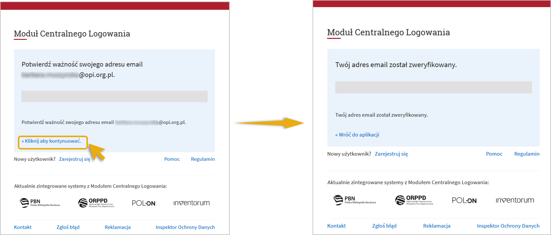 Zakładanie konta w Module Centralnego Logowania – MCL – Pomoc POL-on