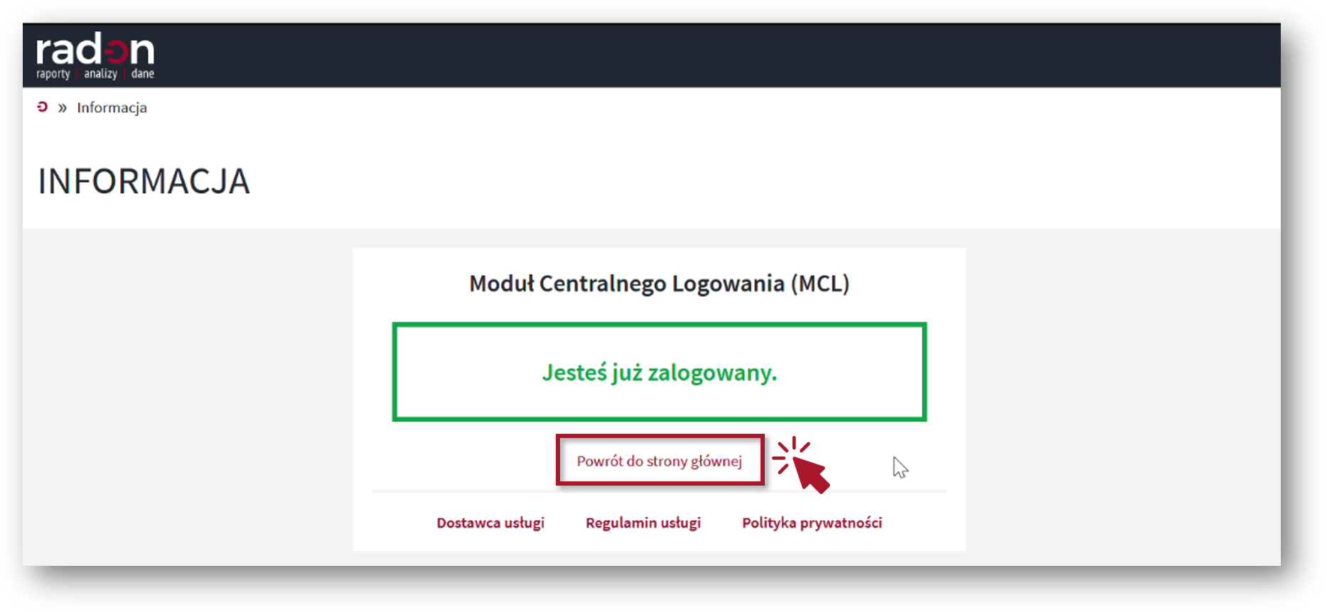 Zakładanie konta w Module Centralnego Logowania – MCL – Pomoc POL-on